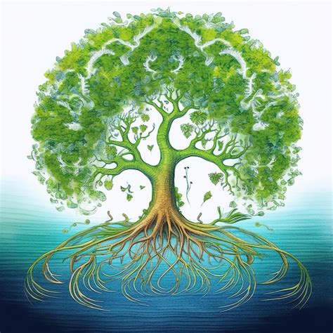 Premium Ai Image Tree Of Life Illustration