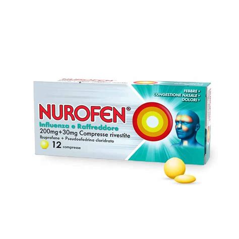 Nurofen Influenza Raffreddore 12 Compresse Rivestite Santagostino Shop