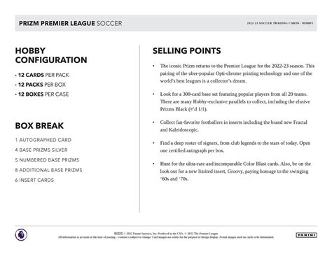 2022 23 Panini Prizm English Premier League Soccer Hobby Box Cloutsnchara
