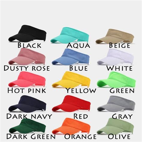 Personalized Logo Visor Etsy