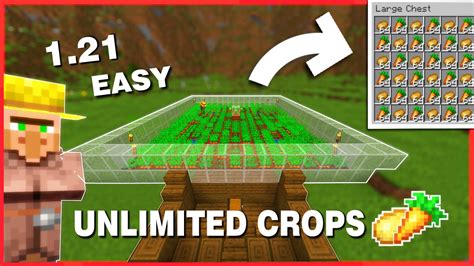Minecraft 121 Easy Automatic Villager Crop Farm 700 Per Hour Youtube