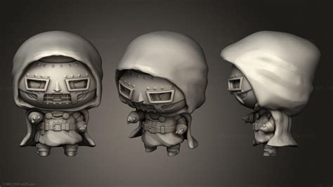 Chibi Funko Dr Doom Chibi Chibi 0182 3d Stl Model For Cnc