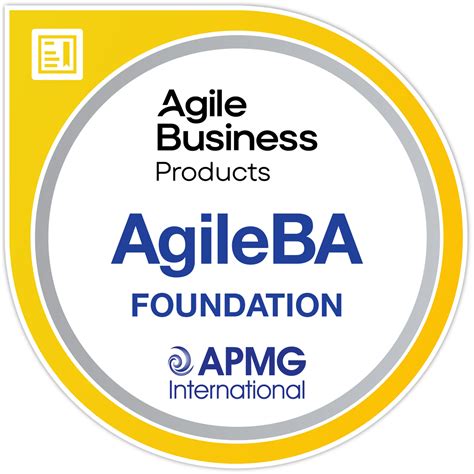 Agileba® Agile Business Analysis Certification Agile Business Products