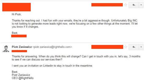 Another Negative Answer To Your Cold Email How To Respond To It RightHello