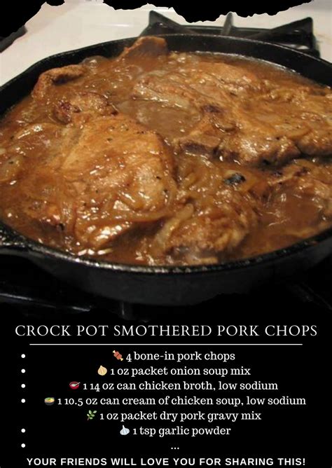 Crock Pot Smothered Pork Chops Best Recipes
