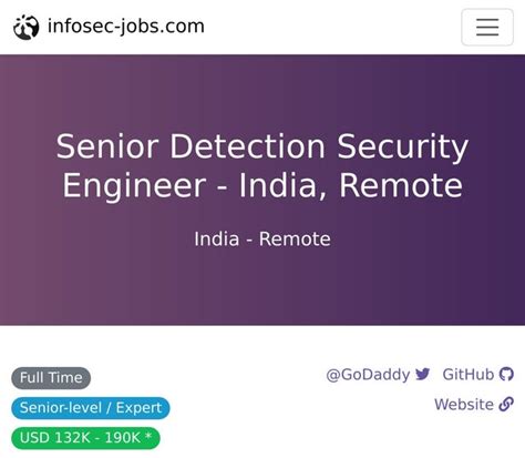 Hiring Senior Detection Security Engineer India Remote Remote Rinfosecjobs