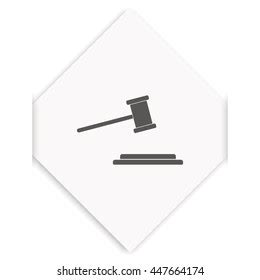 Hammer Judge Icon Stock Vector (Royalty Free) 447664174 | Shutterstock