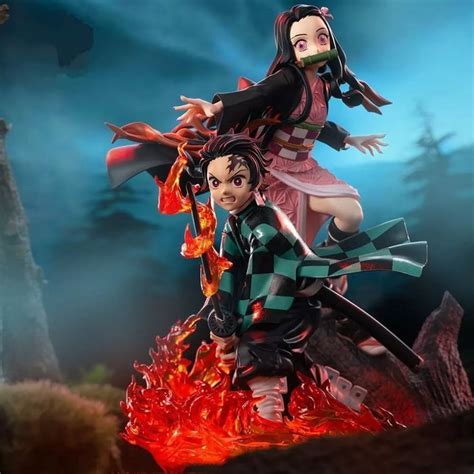Sega Demon Slayer Xrosslink Figure Tanjiro Kamado Nezuko Kamado Set Of