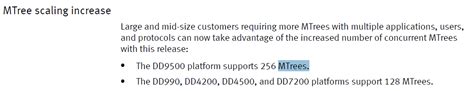 ‎data domain mtree limit dell technologies