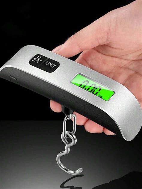 1pc Lcd High Precision Travel Digital Hanging Scale 50kg 110lbs