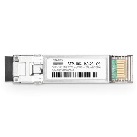 10GBASE BX BiDi SFP 1270nm TX 1330nm RX 60km DOM Simplex LC SMF