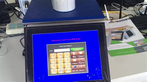 Latest Pos System With Thermal Printer Electronic Scale With Touch