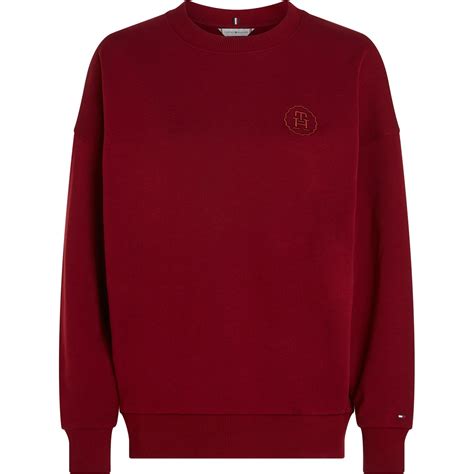 Tommy Hilfiger Smd Rlx Emb C Nk Swtshrt Women Rouge Flannels