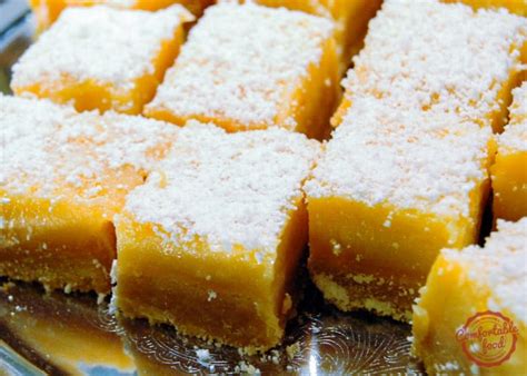 Zesty Lemon Bars Comfortable Food