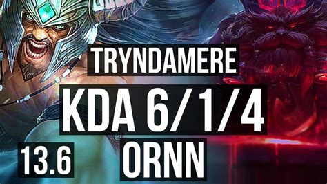 Tryndamere Vs Ornn Top M Mastery Games Kr Master Youtube