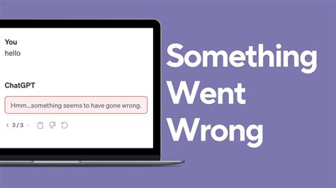 How Can You Fix The Chatgpt Error Saying Something Went Wrong Youtube