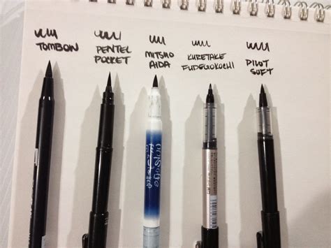 Nattosoup Studio Art And Process Blog Brush Pen Review Tombow Dual Brush