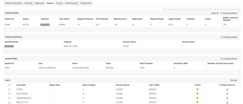 oracle cloud autonomous database monitoring manageengine applications
