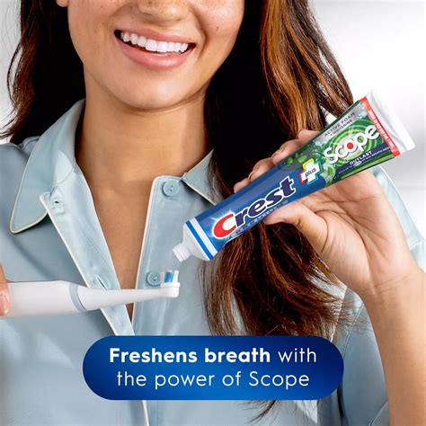 Crest Premium Scope Outlast Active Foam Toothpaste Long Lasting