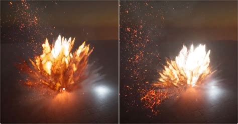 Lifelike Explosions Set Up In Ue5 With A Custom Multigrid Fluid Solver