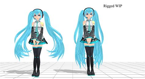 Mmd N Jxa Hatsune Miku Wip Rigged By Lovercathy On Deviantart