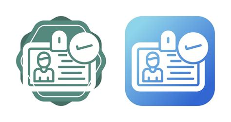 Id Verification Vector Icon 39269564 Vector Art At Vecteezy