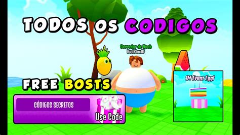 Todos Os CÓdigos Do Fat Race Clicker Roblox Youtube