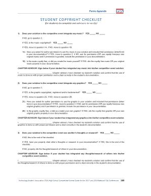 Tsa Student Copyright Checklist: Complete with ease | airSlate SignNow
