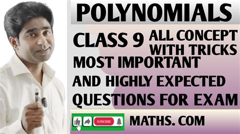 Polynomials Class 9 All Concept With Tricks Most Important Questions