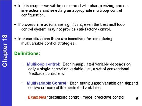 Control Of MultipleInput Multiple Chapter 18 Output MIMO