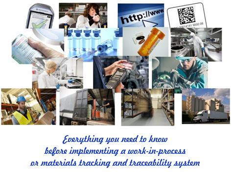 Material Tracking And Traceability And Work In Process Tracking Handbook
