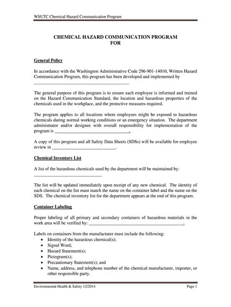 Fillable Online Tricities Wsu APP Hazcom Fax Email Print PdfFiller