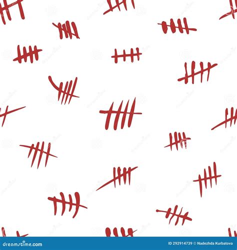 Primitive Tally Marks Hand Drawn Vector Illustration Cartoondealer