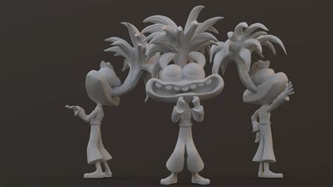 Anxiety From Inside Out Printable 3d Model By Danyelon