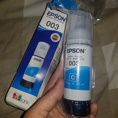 Tinta Printer Epson Cyan L1110l3100l3101l3110l3150l5190 003 65 Ml