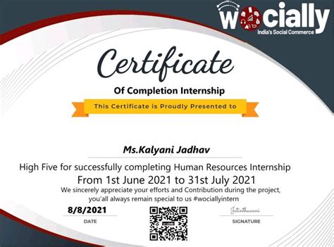 Kalyani Jadhav On Linkedin Internship Hr Intern Thankyou Jobs Recruiting Careers 11