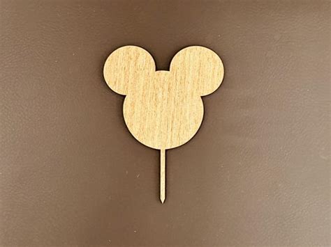 Laser Cut Blank Mickey Mouse Cake Topper For Free Download Vectors Art