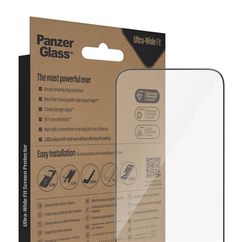 Panzerglass Ultra Wide Fit With Applicator ฟิล์มกระจกนิรภัย Iphone 14