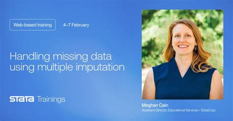 Statacorp Llc On Linkedin New Training Handling Missing Data With