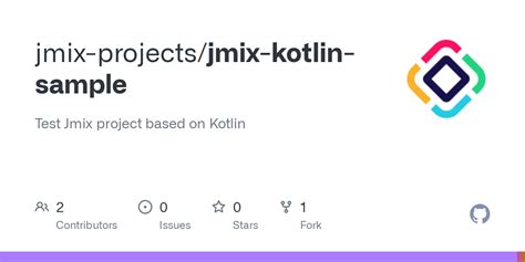 Github Jmix Projectsjmix Kotlin Sample Test Jmix Project Based On Kotlin