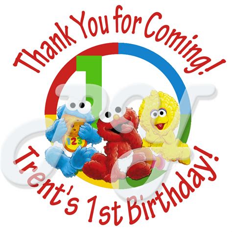 Sesame Street Happy 1st Birthday