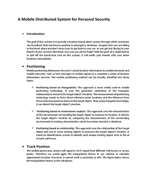 A Mobile Distributed System For Personal Security Pdf Modelview