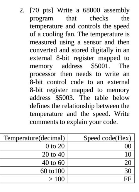 Solved 2 70 Pts Write A 68000 Assembly Program That