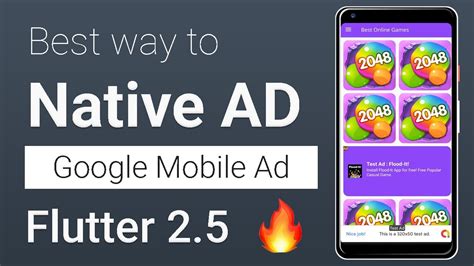 Flutter Google Admob Native Ads Flutter OttomanCoder YouTube
