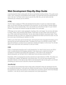 Web Development Step By Step Guide Html Css Javascript