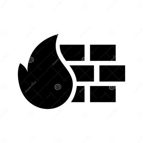 Firewall Icon Or Logo Isolated Sign Symbol Vector Illustration Stock