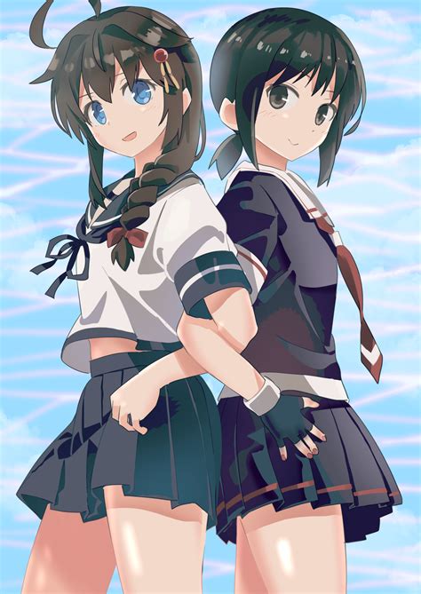 Shigure Fubuki And Shigure Kai Ni Kantai Collection Drawn By Haida Katsuretsu Danbooru