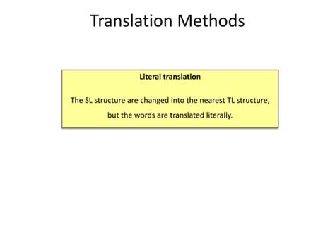 Unit 5 Translation Methods Fix Bbvvpptx Ppt