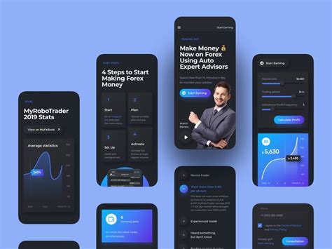 Trading Bot Landing Page Mobile Ui Map Landing Page Mobile Ui Ui