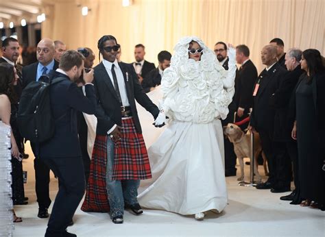 Pregnant Rihanna Arrives Two Hours Late To The Met Gala With Partner A